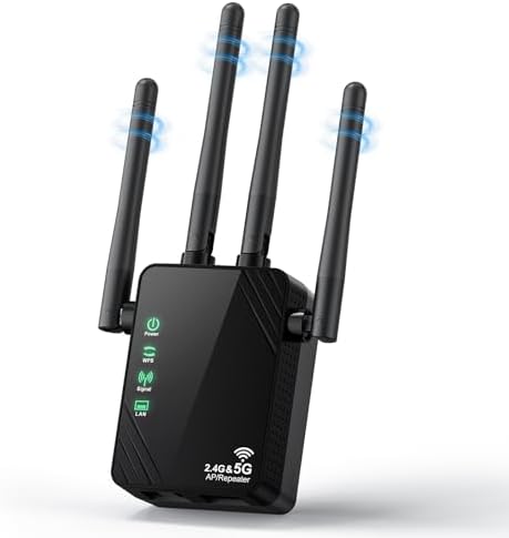 Amazon.com: WiFi Extender Signal Booster for Home, Dual Band 1200Mbps ...
