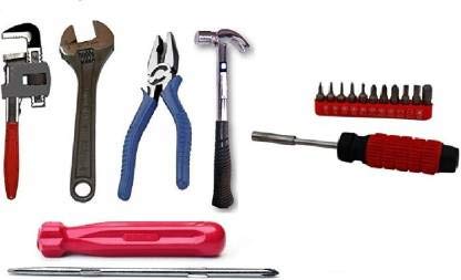 SUN-SANDY-TOOLKIT020-A Set of Six Hand-Tools i.e. One Adjustable Pipe ...