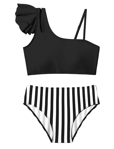 Doumlop Girls Swimsuit Size 11 12 Two Piece Girls Bikini Set High ...
