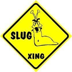 Amazon.com: SLUG Crossing Bug Insect Snail New Joke Sign : Patio, Lawn ...