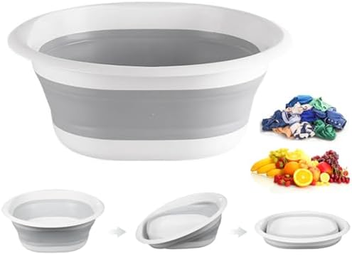 2 Pcs Collapsible Washing Up Bowl, 2 Size Collapsible Bowl, Foldable ...