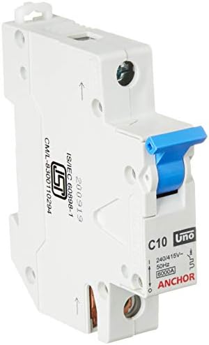 Schneider 10A SP C-Curve ACTI9 10kA MCB (White) (A9N1P10C) : Amazon.in ...