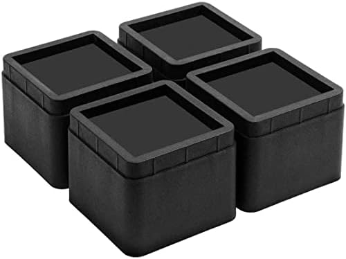 HOME COMPOSER 3 inch Bed Risers Set of 4, Heavy Duty Stackable ...