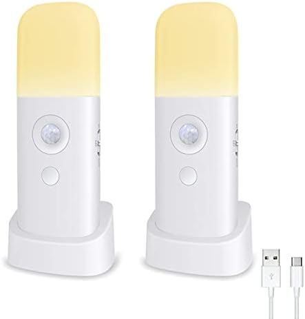 YELKO Motion Sensor Night Light, 2000mAh Rechargeable Night Lights ...