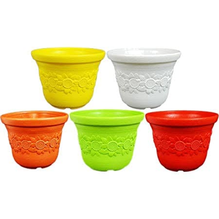 GOD OF GOODS 12 inches Sunflower Gardening Gamle Flower Pots Plant ...