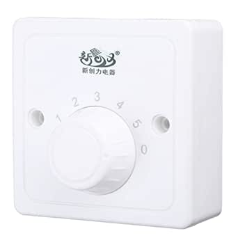 Ceiling Fan Speed Control Switch 5 Gear Controller Electronics Rotary ...