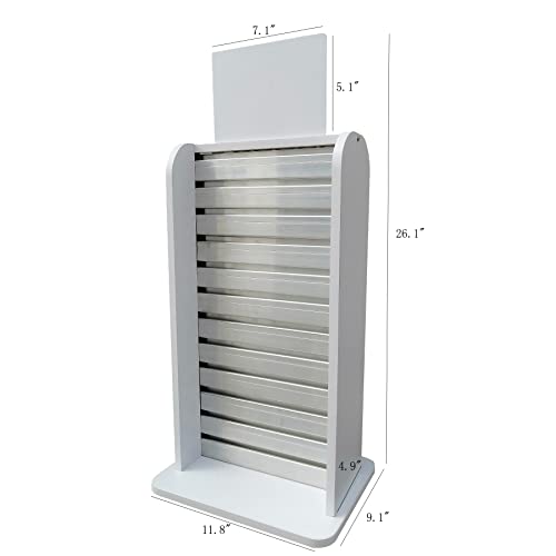 Snapklik.com : White Slatwall Display Countertop Rack POP POS Retail ...