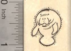 Amazon.com: Small Manatee Rubber Stamp : Toys & Games
