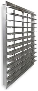 Backdraft Damper/Wall Shutter, Front Flange, Dayton, 2FTX3 - Window ...