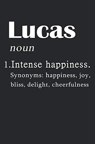 Lucas Definition Personalized Name: Lucas Notebook | Lucas Journal ...