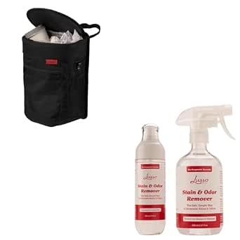 Amazon.com: Lusso Gear Car Care Bundle - Car Trash Can + Stain and Odor ...