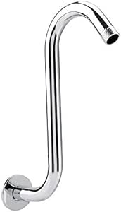 Shower Head Extension Arm, Stainless Steel High Rise S-Curved Shower ...
