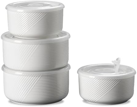 Amazon.com: Grace Teaware Grace Pantry Porcelain Storage Bowls With ...