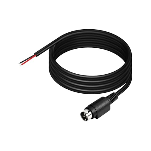 PNGKNYOCN Replacement 18AWG 4 Pin DIN Male DIY Pigtail Cable for CCTV ...