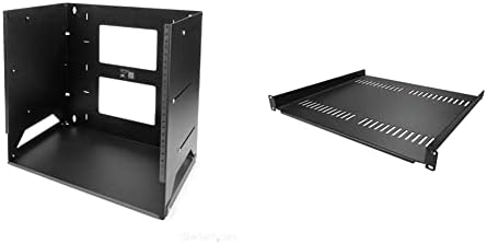 StarTech.com 8U 12" x 18" Wall-Mount Server Rack, Black (WALLSHELF8U ...