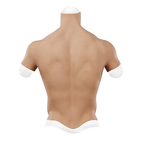 SALANE Silicone Muscle Chest Realistic Half-Body Suit Male Chest Fake ...