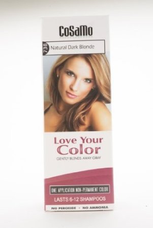 Amazon.com : Cosamo Love Your Color Hair Color 738 Natural Dark Blonde ...