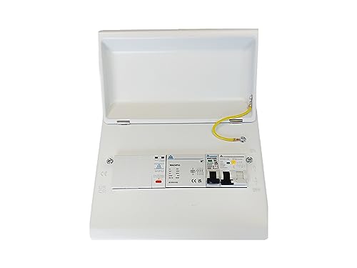 Fitted Consumer Unit IP40 2 Pole 40A Type A RCBO + PEN fault Detection ...