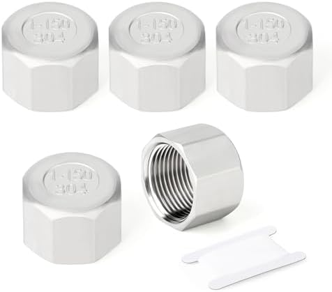 Amazon.com: LOZOME 1" Female Thread Plug Hex End Cap 304 Stainless ...