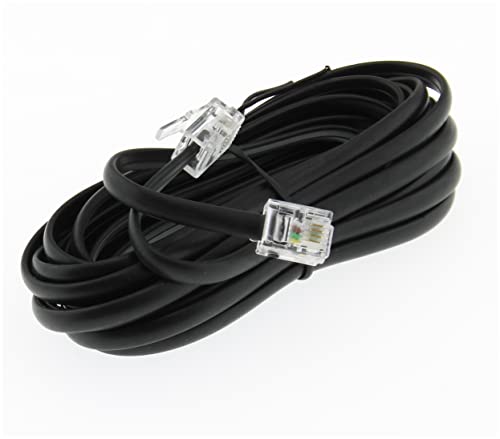 Reulin 20M Flat Landline Telephone Broadband Cable Cord, Wifi Modem ...