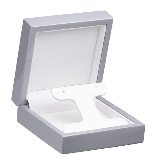 Diy Earring Box Allure T-Bar Style Wooden Earring Box Silver Wood ...