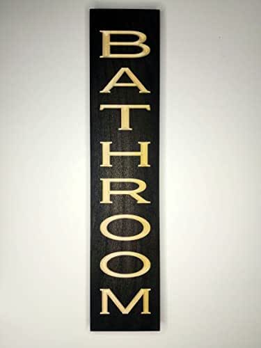 Amazon.com: Vertical bathroom sign - bathroom decor - bathroom sign ...