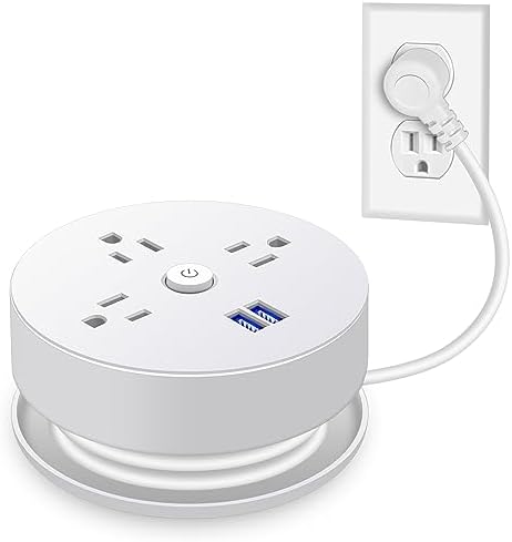 Amazon.com: Power Strip Surge Protector with USB, 5 Feet Retractable ...