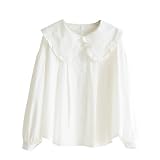 ・ブランド:chickiddos・素材について：ブラウス 女の子は100%綿素材を使用しており、肌に優しく快適な着心地を提供します。繊維はしっかりとした質感を持ちつつ柔らかく、敏感肌の子供たちにも安心して着用できます。通気性が良く、長時間の...