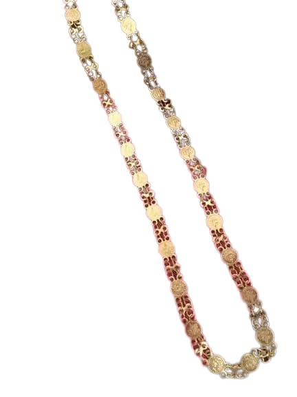 NANDANA COLLECTIONS Chain Maa Lakshmi Dhandevi Wealth Chain Gold Plated ...