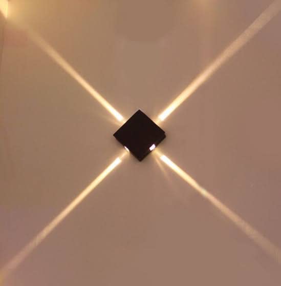 4x2w four side light effect 4 way wall light outdoor and indoor use ...