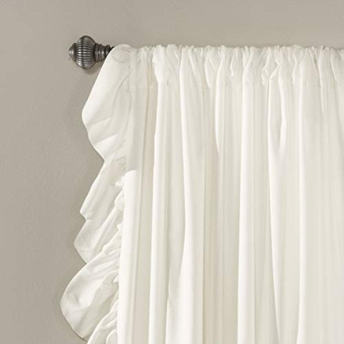 Lush Decor Reyna Ruffle Window Curtain Panel Set for Living, Dining ...