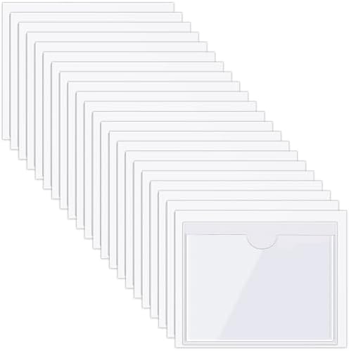 Binder With Plastic Sleeves 52 Pack 3x5 Index Card Pockets - Self ...