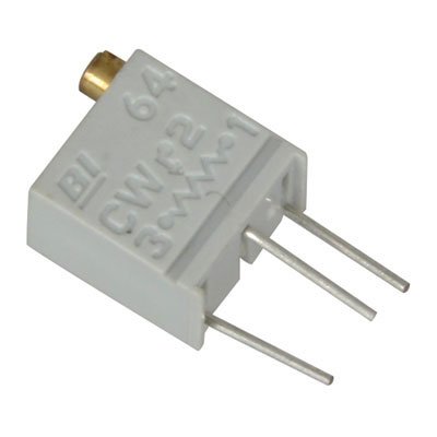 Bi tecnologías 64yr20 cuadrado Cermet Potenciómetro, 1/4 W, 20 Ohm, 12 ...