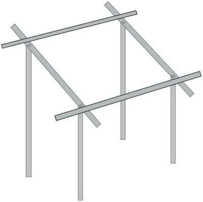 Solarware Solar Panel Stand for 2 Bifacial top-con Panels, High-Rise ...