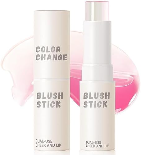 Amazon.com : Erinde Color Changing Blush Stick for Cheeks Makeup, Clear ...