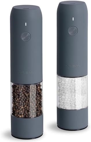 Amazon.com: Sunbag Gravity Electric Salt and Pepper Grinder Set,Battery Operated Automatic Salt ...