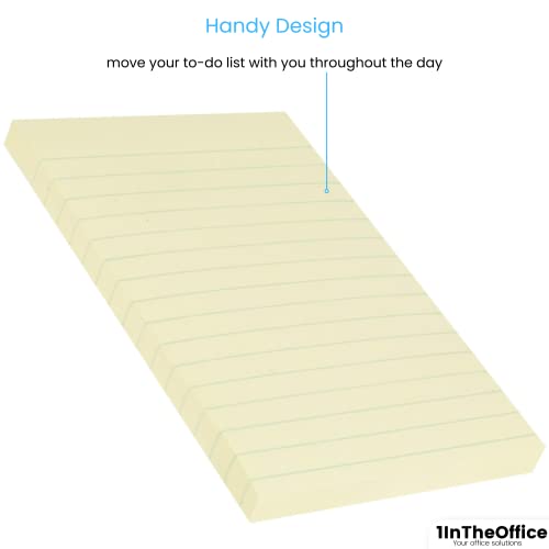 Snapklik.com : 1InTheOffice Large Sticky Notes, Lined Sticky Notes 4x6 ...
