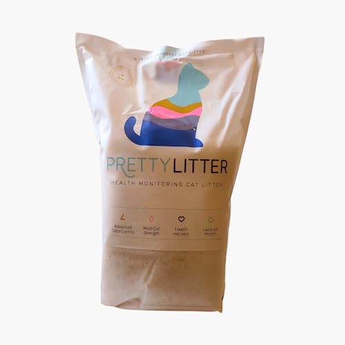 Pretty Litter Health Monitoring Cat Pet Litter (6 lbs pounds) | Amazon ...