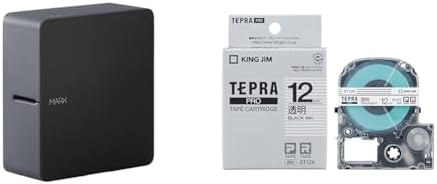 Amazon | 【セット買い】キングジム(Kingjim) ラベルプリンター スマホ専用 「テプラ」PRO MARK SR-MK1-BK (対応ラベル幅:4-24mm幅) + キングジム ...