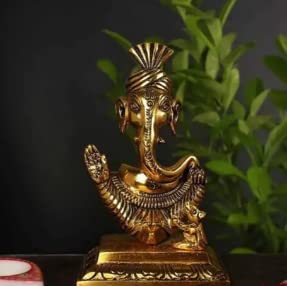 Buy PRANCHI Metals Brass Ganesha Showpiece | Beautiful Sitting Ganpati ...