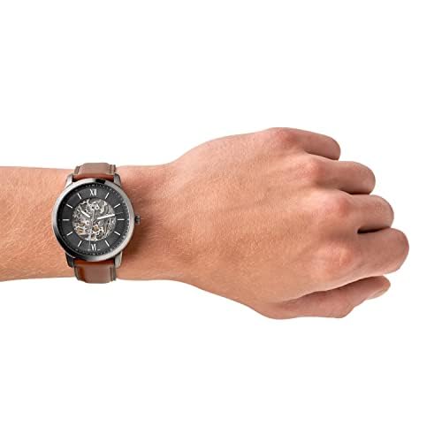 Snapklik.com : Fossil Mens Neutra Automatic Stainless Steel And Leather ...