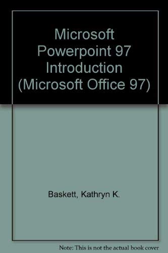 Buy Microsoft Powerpoint 97 Introduction (Microsoft Office 97) Book ...