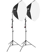 Andoer Softbox Lighting Kit, 28"/70cm Octagonal Softbox, 2.1m ...