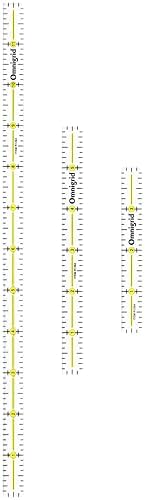 Amazon.com: Dritz Omnigrid Marking Ruler Trio Set with Lengths 4", 6", 12"