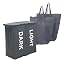 Libbi Lou 2 Section Double Laundry Hamper | Washing Tote Basket | Light ...