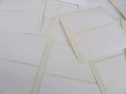 Plain White Extra Durable Plastic Labels, Stickers - 21 Shapes & Sizes ...