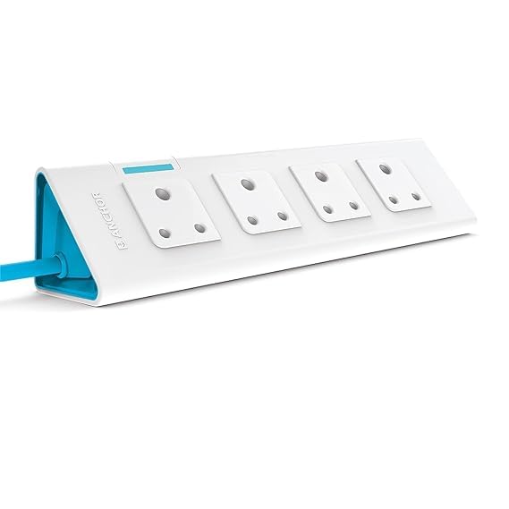 Anchor Power Strip 4 Socket + 1 Switch 4 Meter Cord (1 Pack) : Amazon ...