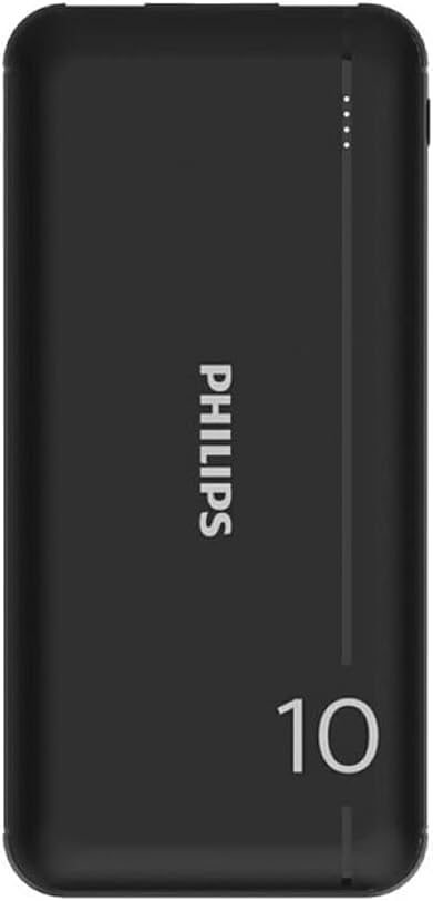 PHILIPS 10000mAh Power Bank Fast Charging PD 5V/3A with Dual USB A and ...