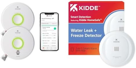 Kidde Smart Smoke Detector, WiFi, Alexa Compatible Device, Hardwired w ...