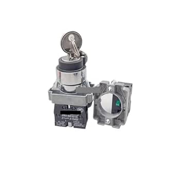 1PCS XB2 BG21 2 position key operated selector selector pushbutton switch N/O push button switch ...